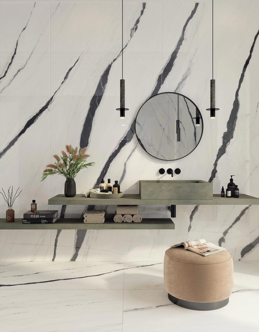 Керамогранит Atlas Concorde Forte dei Marmi Panda White 120x278 Lap ...